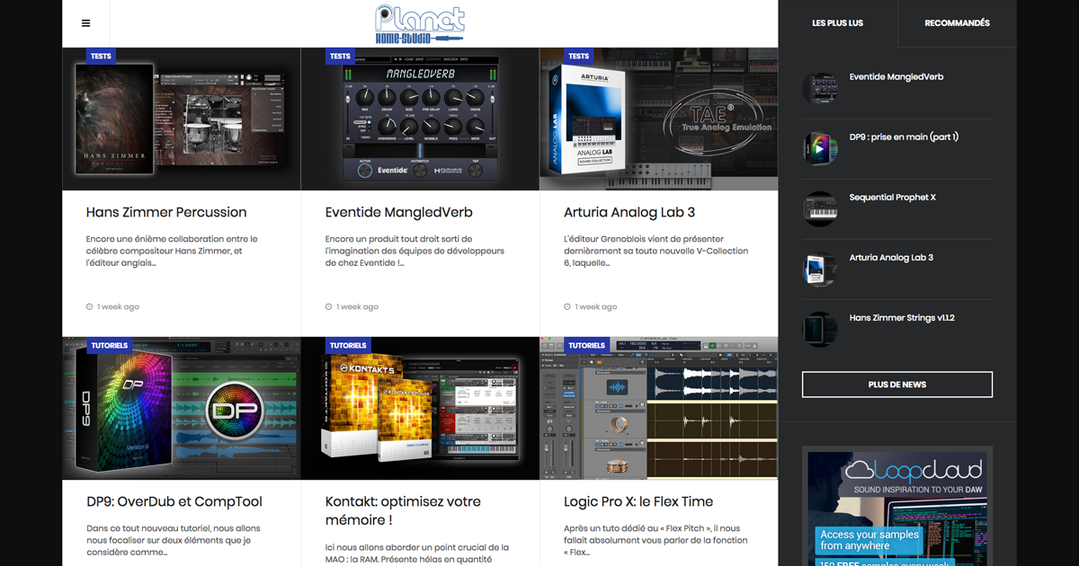 Planet Home-Studio - Accueil